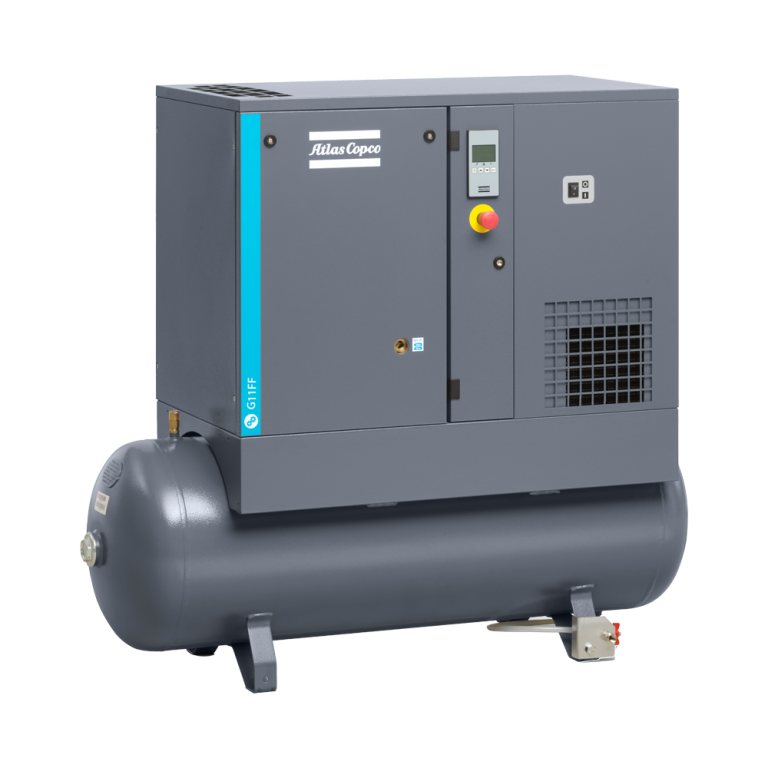 ATLAS COPCO Compresora de tornillo con secador G11FF 15.0Hp 53.8CFM ...